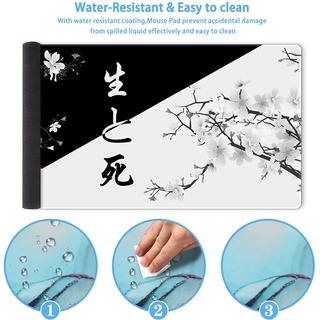 Life and Death Sakura Mousepad Custom Large Gaming Mousepad Stitched ...