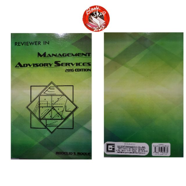 Reviewer in Management Advisory Services 2016 edition (Rodelio Roque ...