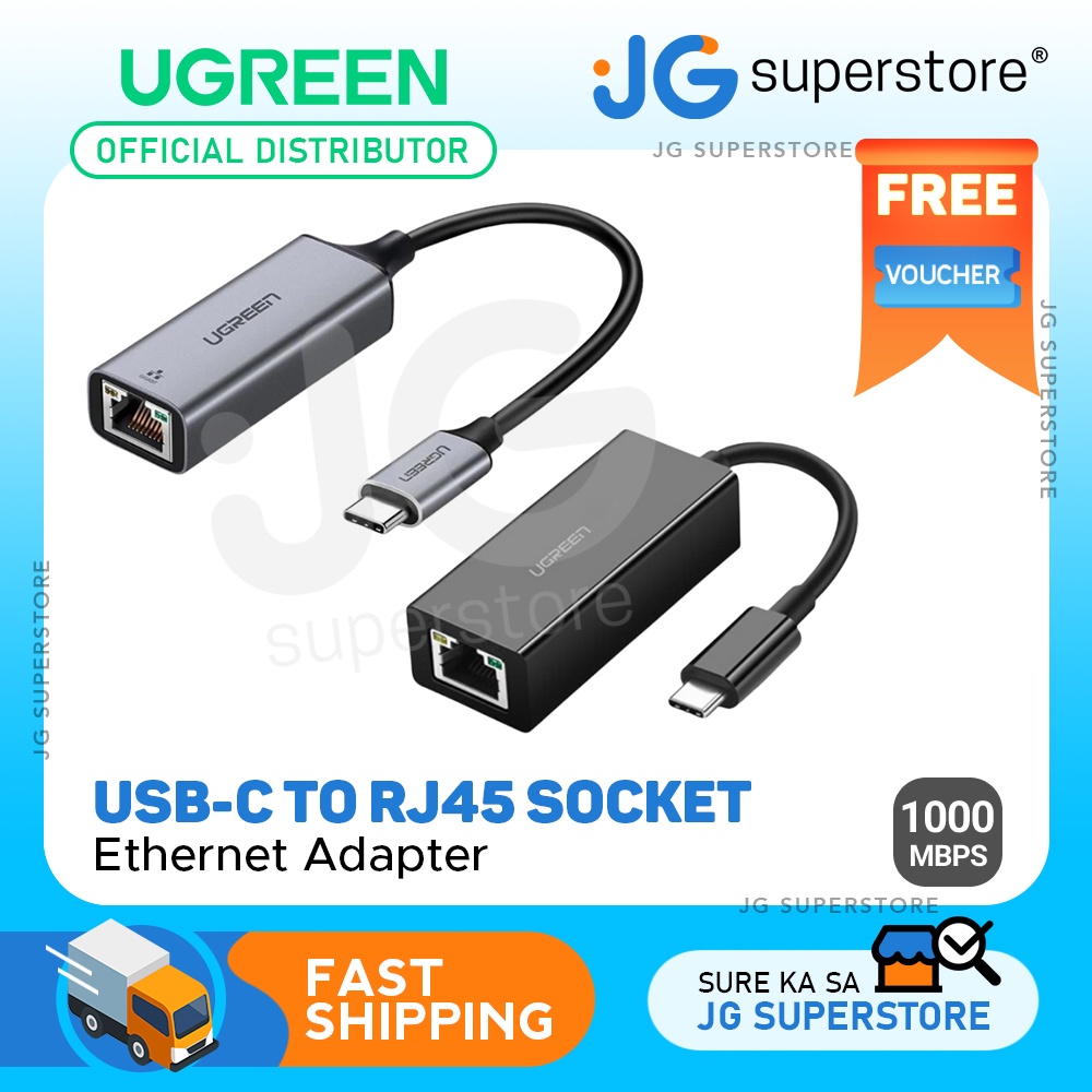 UGREEN USB Type-C to Gigabit Ethernet Adapter 1000Mbps RJ45 Port Plug ...