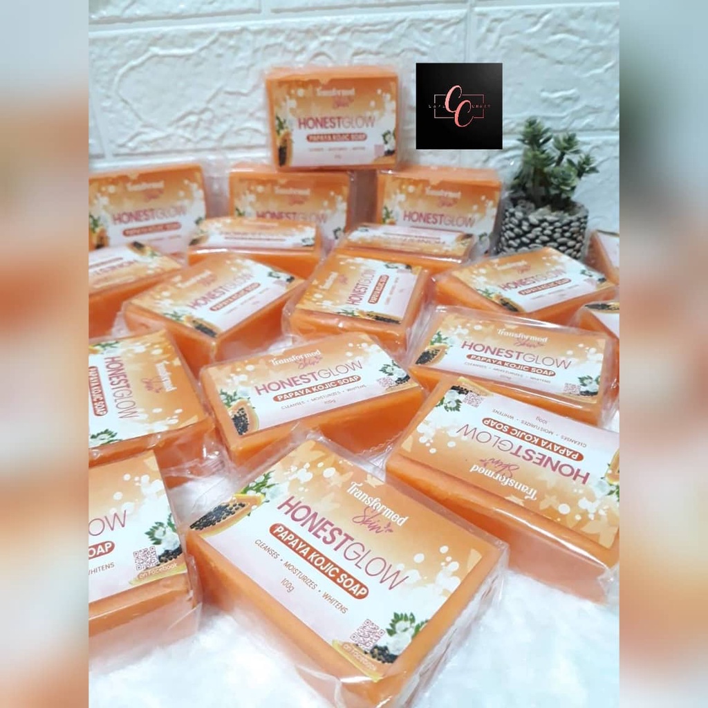 Bundle Of 10 Honest Glow Papaya Kojic Soap By Transformed Skin 100g Shopee Philippines
