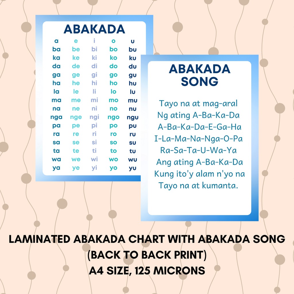 Download ABAKADA CHART WITH ABAKADA SONG PDF - PRC