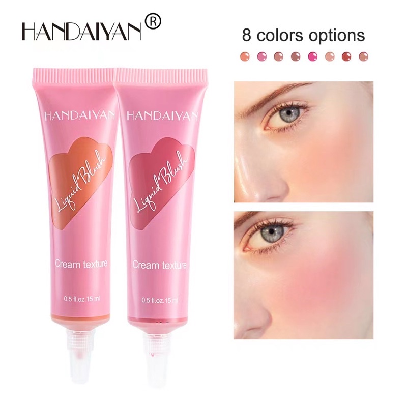 HANDAIYAN Liquid Blush Lip and Cheek Cream Texture Blush On Make Up ...