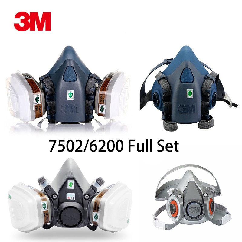 6200 7501 7502 7503 7in 1 original Silicon half-face dust mask Half ...