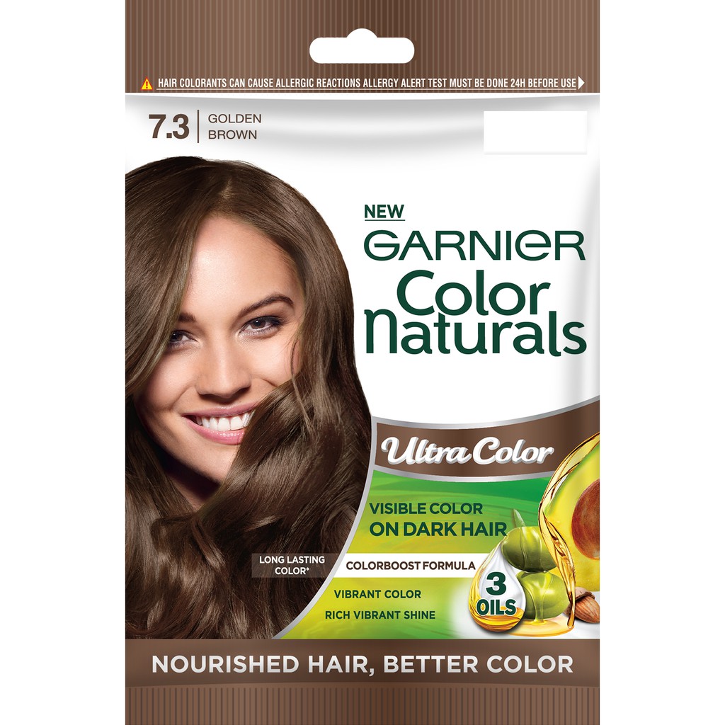 Garnier Color Naturals 7.3 Golden Brown – Hair Color | Shopee Philippines