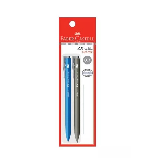 FABER-CASTELL RX Gel Pens 0.5/0.7mm Black/Blue (2pcs per pack) | Shopee ...