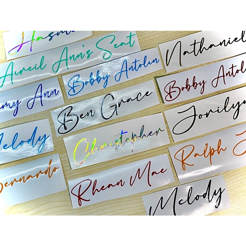 Personalized Signature Die-cut Stickers | Premium Cut | Shopee Philippines