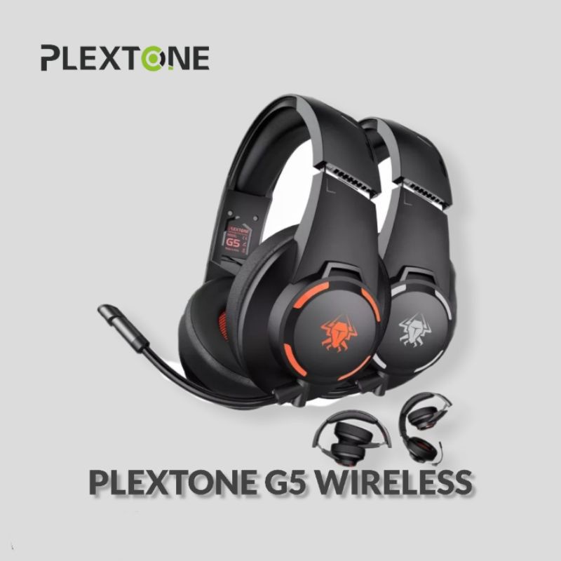 PLEXTONE G5 Foldable Gaming Wireless Headset w/Mic Noise Cancellin 45ms ...