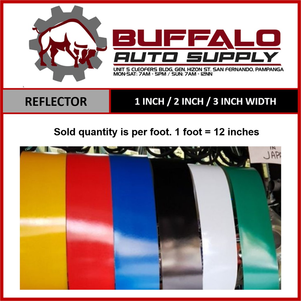 KIWALITE Reflector Sticker - 3/2/1 inches width | Shopee Philippines