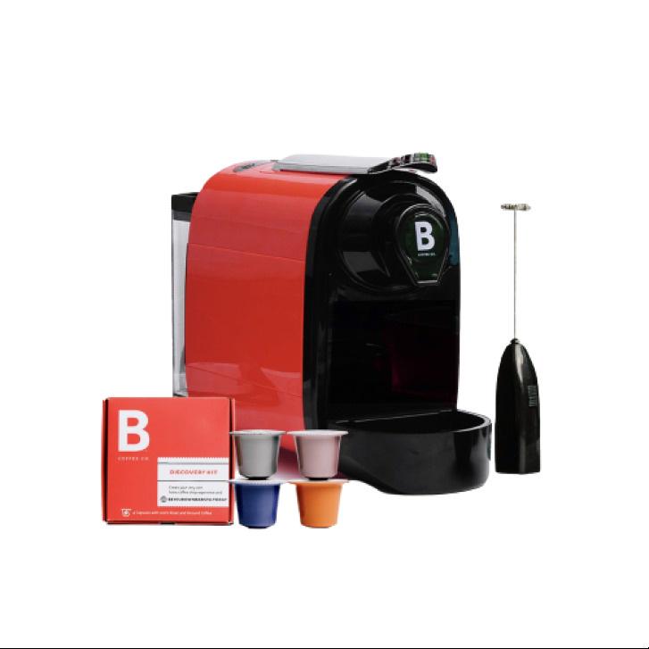 B Coffee Co. Freshman Capsule Coffee Machine Red Set | Shopee Philippines