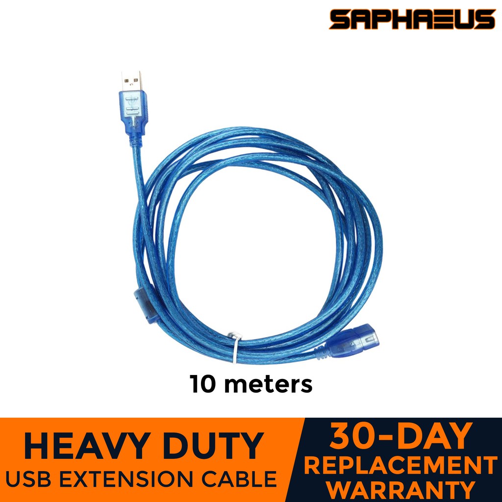 USB Extension Cable 10 Meters 2.0 Type A Male to A Female 10M | Shopee ...