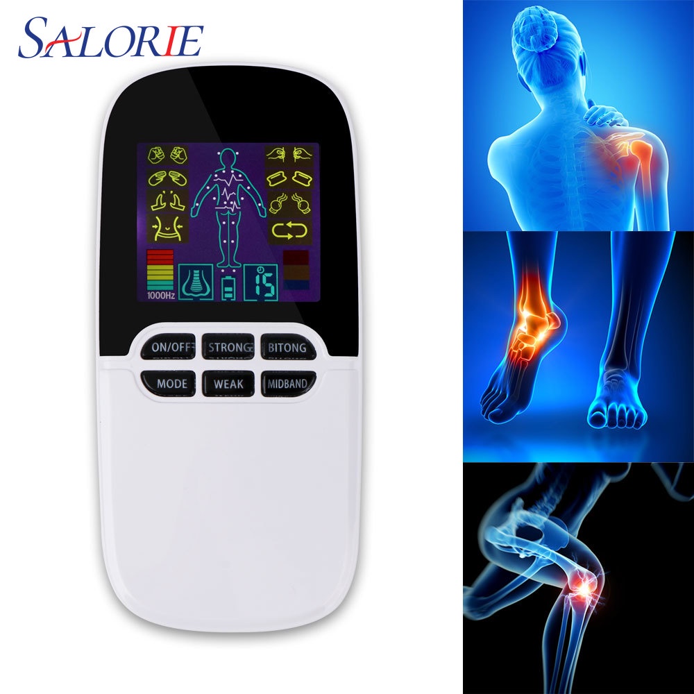 Salorie Electric TENS EMS Electric Massager Pulse Muscle Stimulator ...