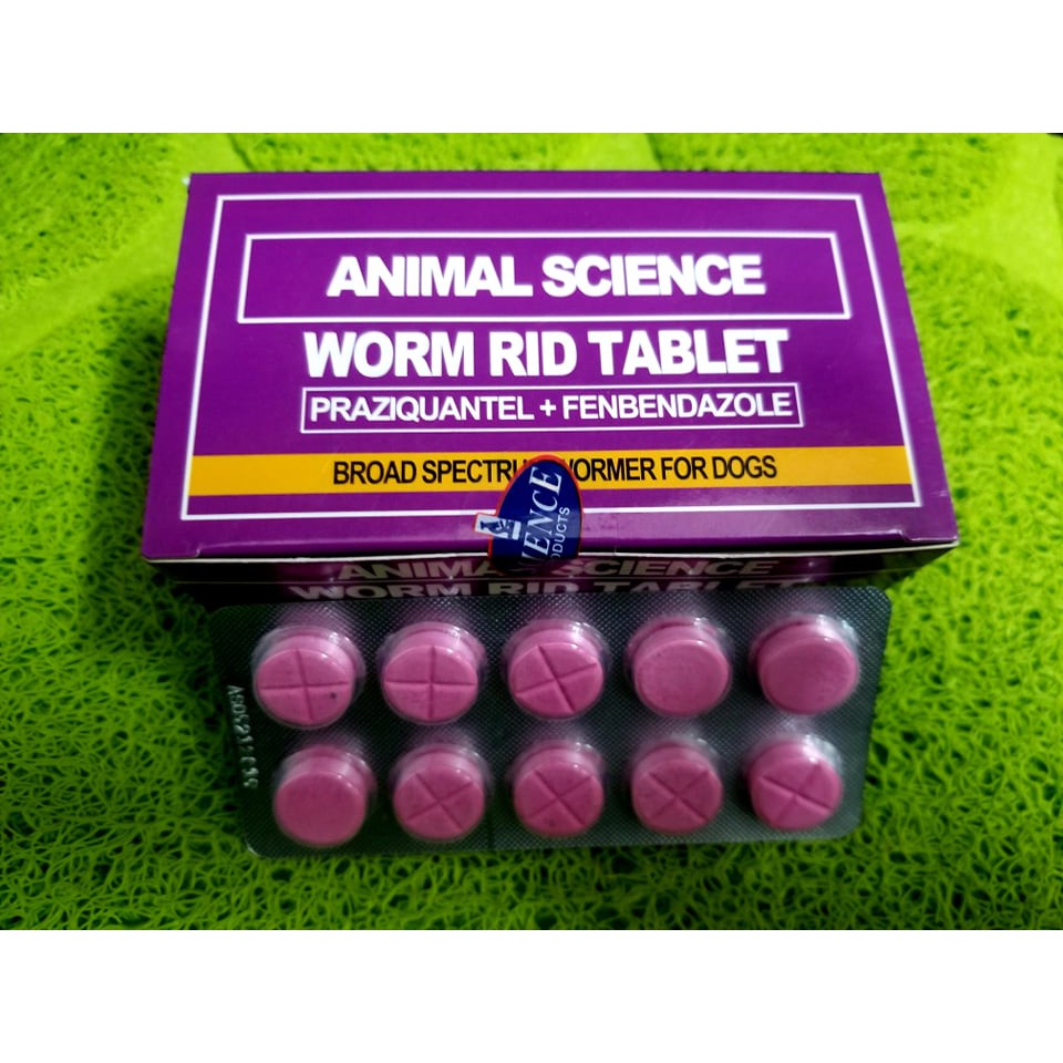 Worm Rid Dewormer Tablets (Animal Science) | Shopee Philippines
