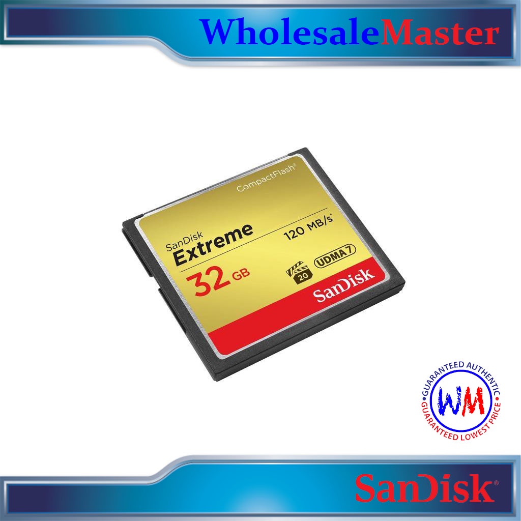 Sandisk Extreme Compact Flash Card 32GB UDMA 7 SDCFXSB-032G | Shopee ...