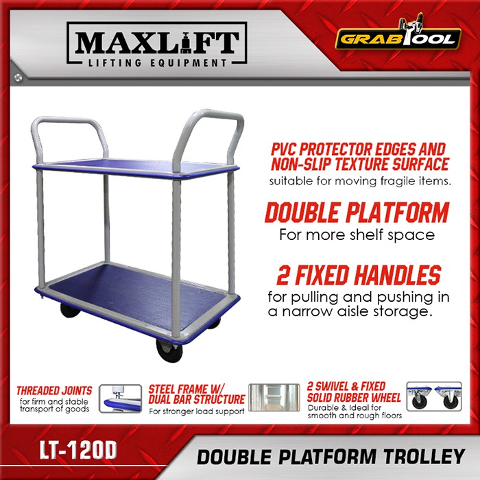 Maxlift Double Platform Trolley LT-120D | Shopee Philippines