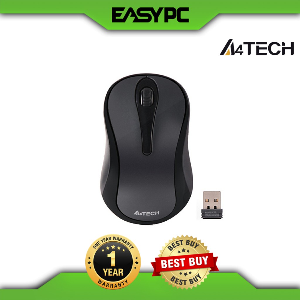 A4Tech G3-280N Wireless Optical Mouse Usb Gray | Shopee Philippines