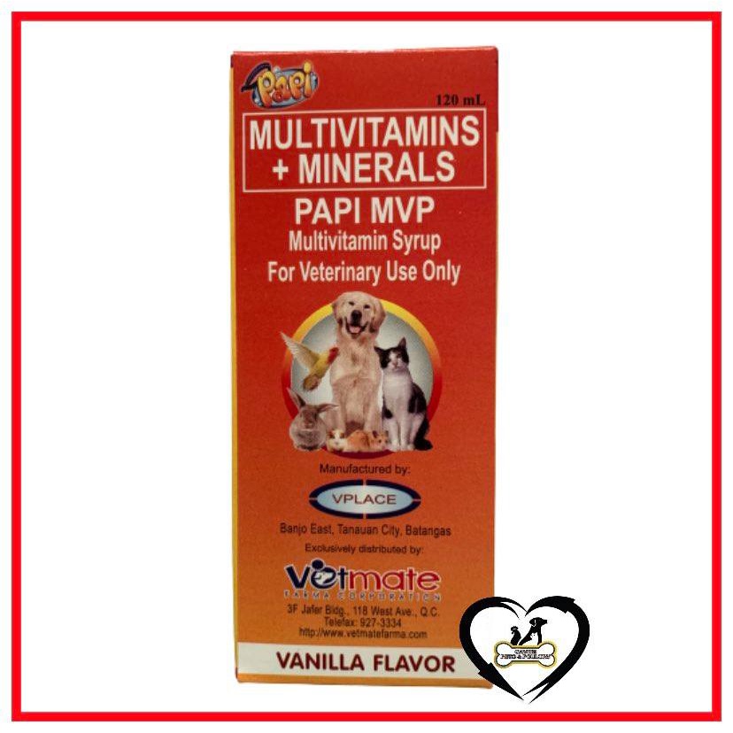 PAPI MVP MULTIVITAMINS SYRUP 120ml (For Cats, Dogs, Hamster, Birds ...