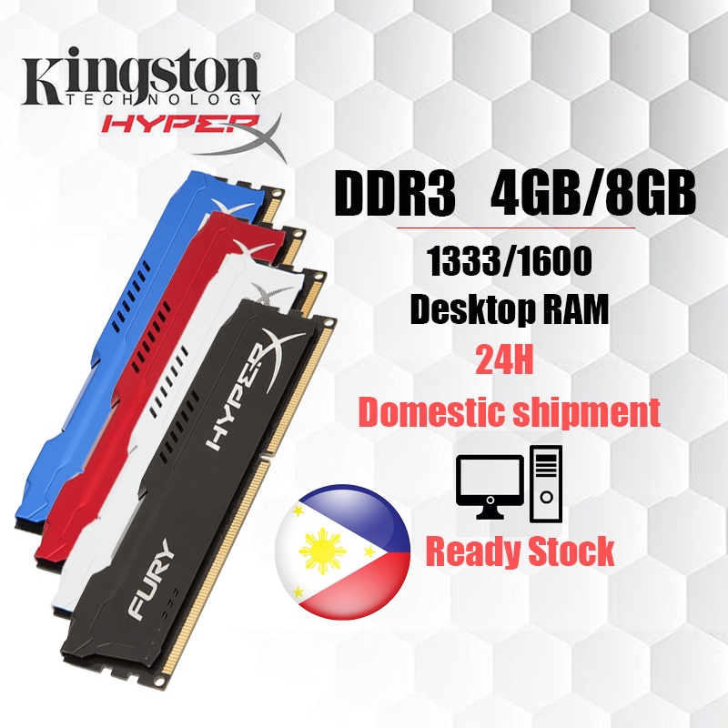 【Local 24H ship】Kingston Hyperx 4GB/8GB Desktop RAM DDR3 1333MHZ/1600 ...