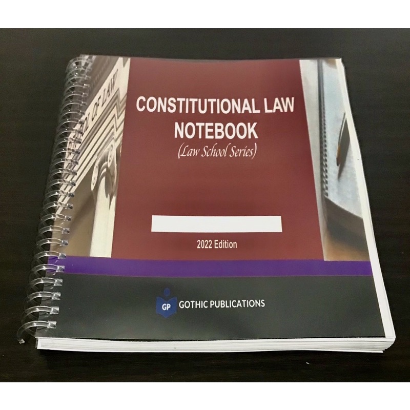 (Codal-Law School) Constitutional Law Notebook | Shopee Philippines