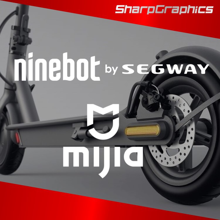 Ninebot Segway Electric Scooter Reflective Sticker Decals | Shopee ...