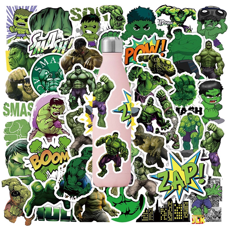 50pcs Hulk Stickers Waterproof Superhero Stickers for Kids Laptop ...