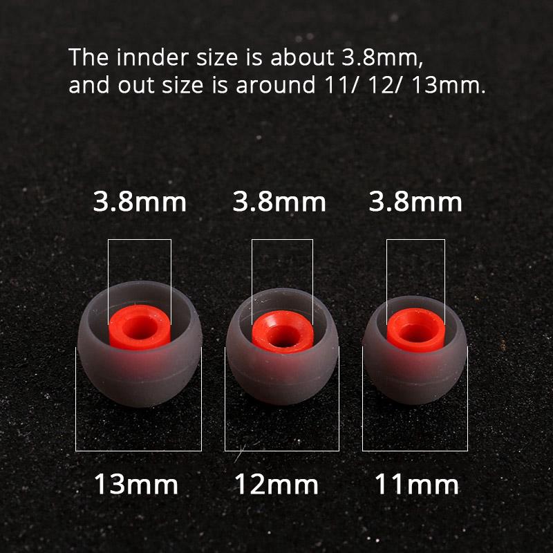 1 Pair Soft Silicone In-Ear Eartip Cup Noise Isolating Earbud Tips ...