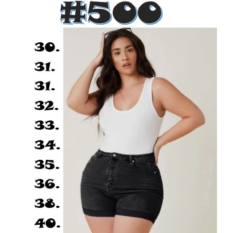 August High Rise Shorts Plussize Big size Highwaist Strechable Denim Maong Sexy Booty Shorts ...