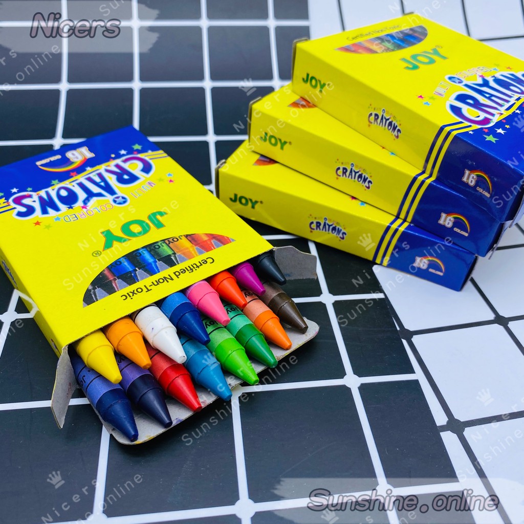 JOY 16colors Crayon Multi-colored crayons | Shopee Philippines