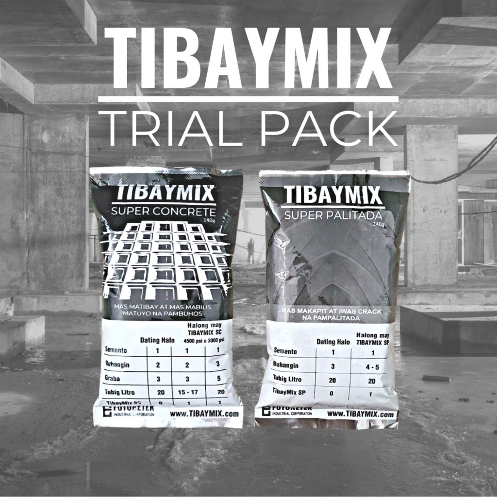 TibayMix Trial Pack (1 pc Super Concrete + 1 pc Super Palitada ...