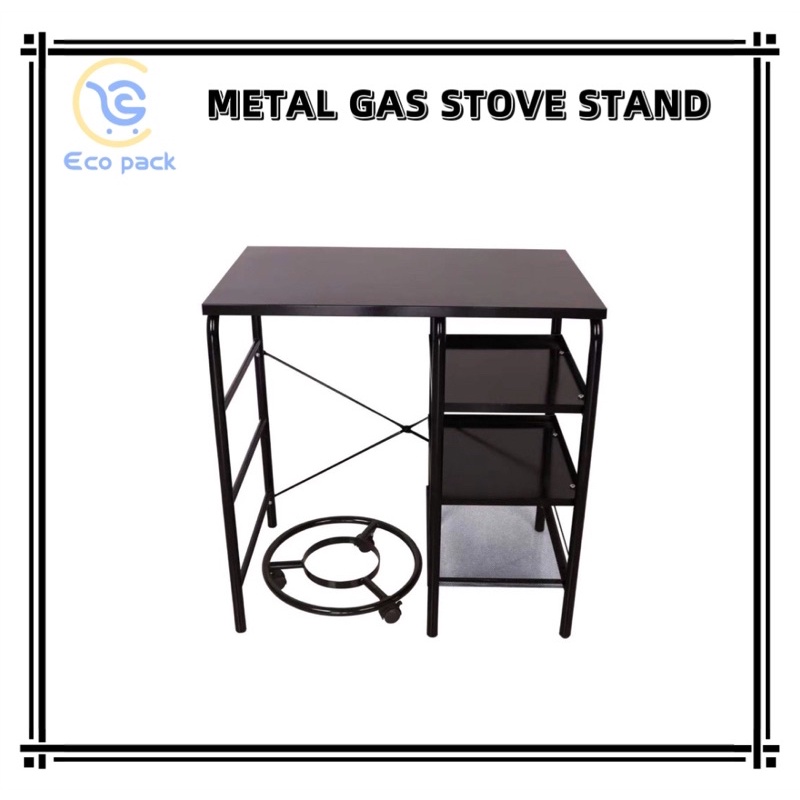 Kitchen Gas Stove STAND Space Organizer Rack With LPG Roller High ...