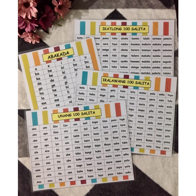Laminated Reading Materials in Filipino (Tagalog) | Shopee Philippines