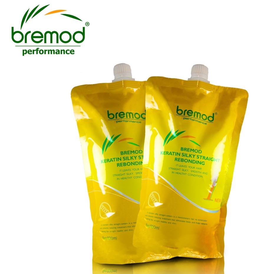 Bremod Rebonding Silky Straight Hair Rebond Set 800ml*2 | Shopee ...