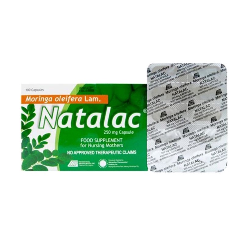 NATALAC Moringa oleifera 250mg Capsule | Shopee Philippines
