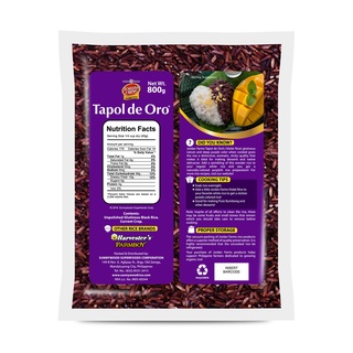 Jordan Farms TAPOL de ORO Sweet Glutinous Violet / Black Rice 800g ...
