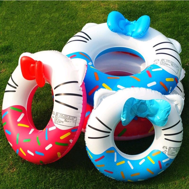 cute hello kitty inflatable swimming rings | Shopee Philippines