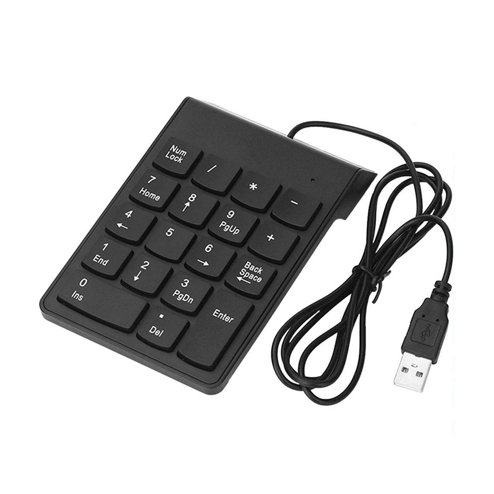 USB Mini18 Keys Numeric Keypad Black Numeric Number Keyboard For Laptop ...