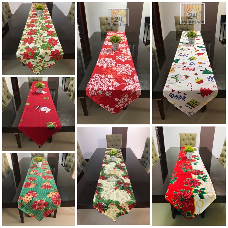 Christmas Table Runner 4,6,8 seater | Shopee Philippines