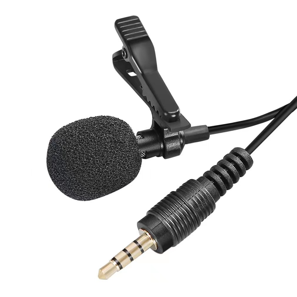 Mini Wired Lavalier Mic 3.5mm Clip mini Wired Microphone For Recording ...