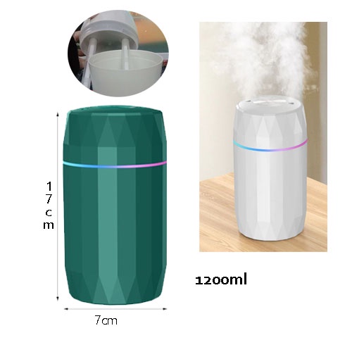 HUMIDIFIER1200ml - Double Nozzle 1.2L Electric Aroma Diffuser Color ...