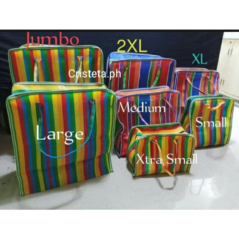 nylon bag/net bag/ traveling bag/luggage bag with zipper makapal ...