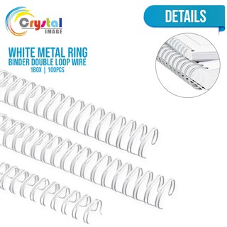 White Metal Ring Binder - Double Loop Metal Ring Binder Wire Binding ...