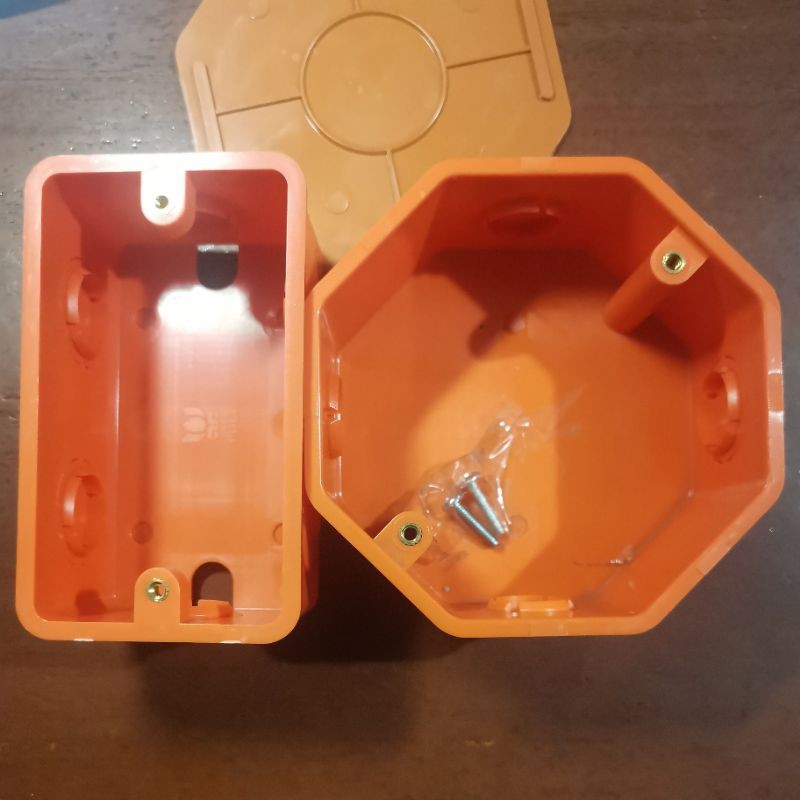 Poly brand Junction box w/screw, utility box w/out screw. blue best ...