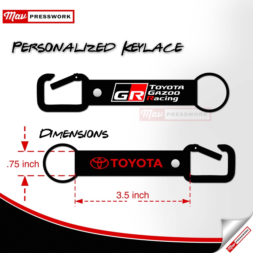 TOYOTA GR Keylace / Keychain / Keyholder / Lace | Shopee Philippines