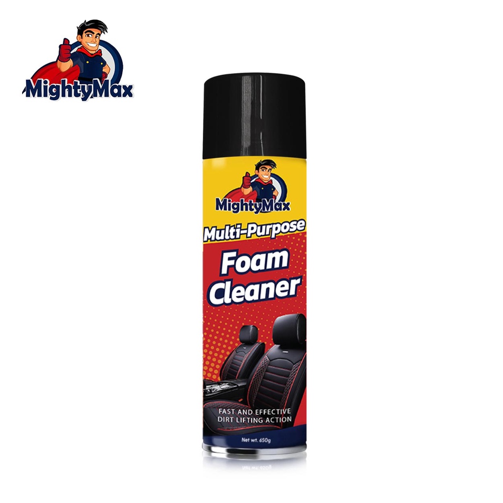 MightyMax Multi-Purpose Foam Cleaner Spray 650ml | Shopee Philippines