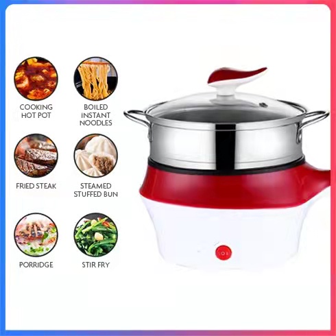TS Multifunctional Non-Stick Electric Steamer Rice Cooker Frying Pan ...