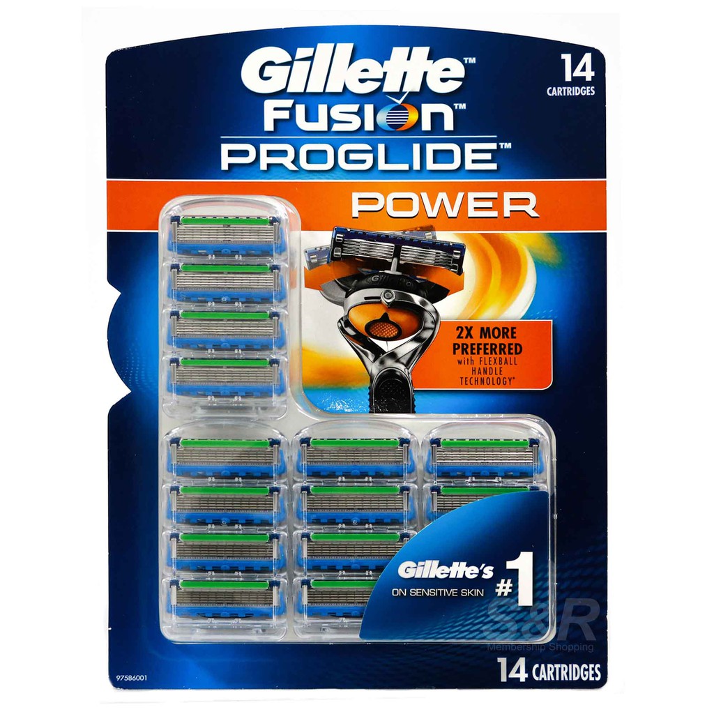 Gillette Fusion Proglide Power 14 cartridges | Shopee Philippines