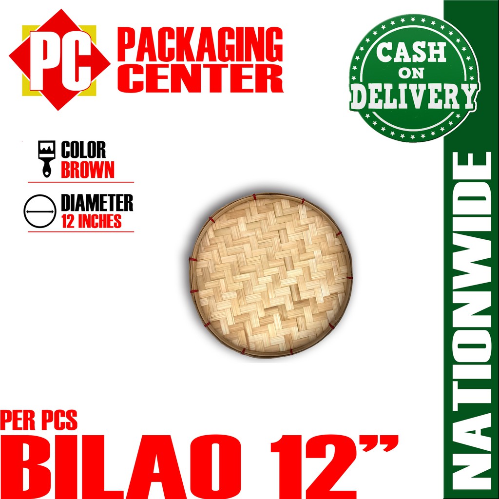 Bilao 12 Inches Hand Craft Pinoy per pieces COD Nationwide | Shopee ...