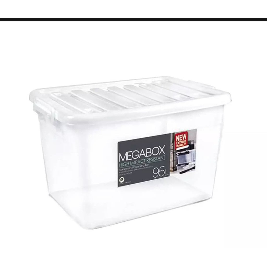 MG-698 MegaBox High-Impact Storage box 95L | Shopee Philippines