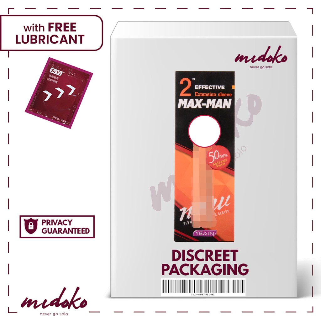 Midoko YEAIN Max-Man 2 inch Dotted Penis Extender for Men Penis Sleeves ...