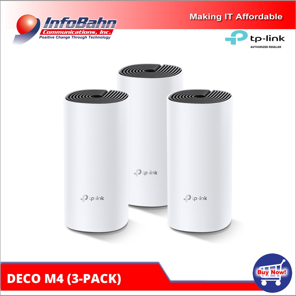 TP Link Deco M4 Whole Home Mesh Wi-Fi System 3pack 3-Pack : Infobahn ...