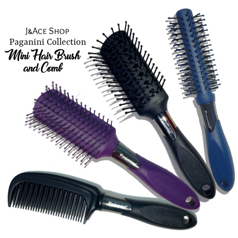 [JAS] Paganini Collection: 18cm Mini Hair Brush, Round, comb, vent ...